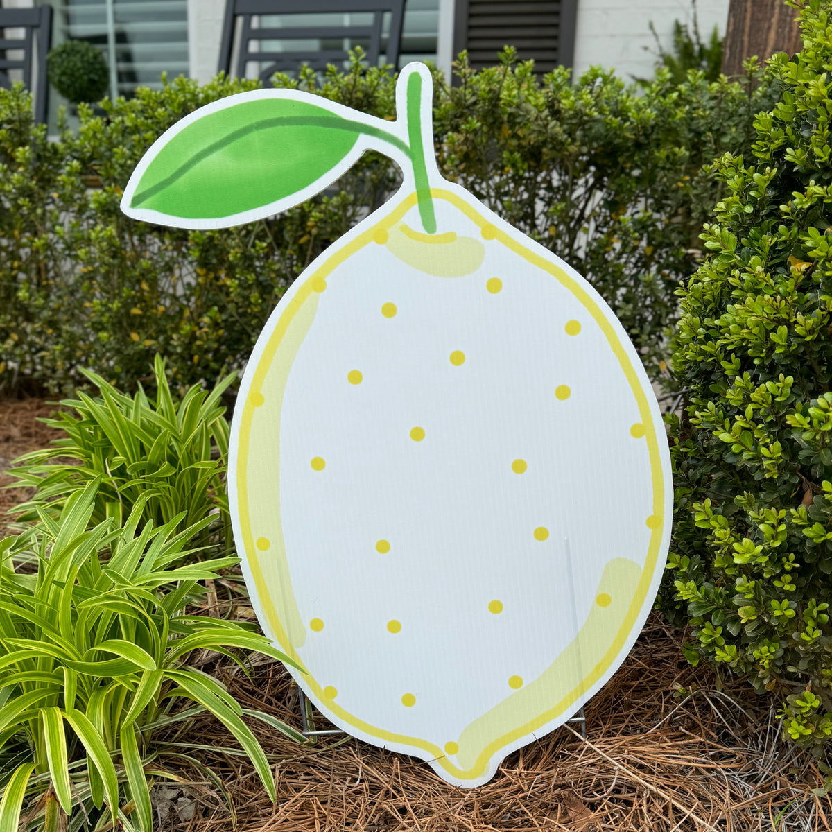 Lemon Yard Sign – Lovely Reese